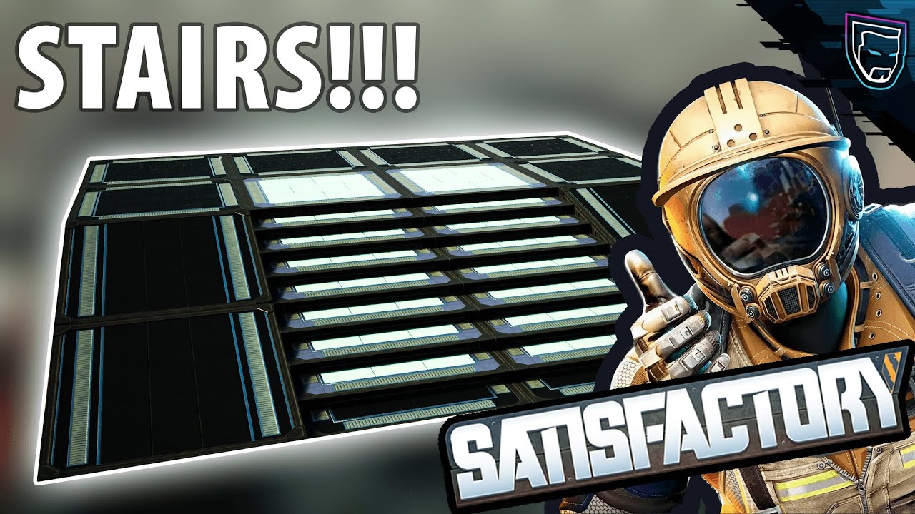 GAME CHANGER FUNCTIONAL FOUNDATION STAIRS in Satisfactory! - YouTube