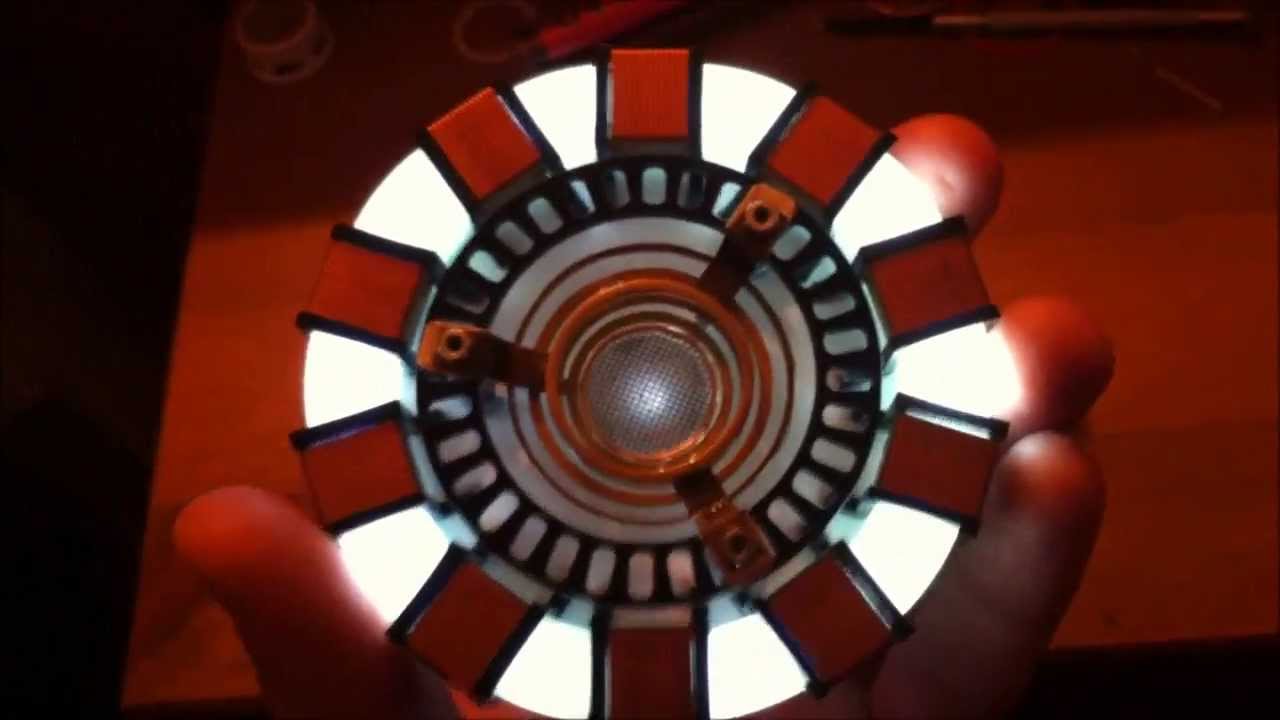 Iron Man Arc Reactor MK II wearable - YouTube