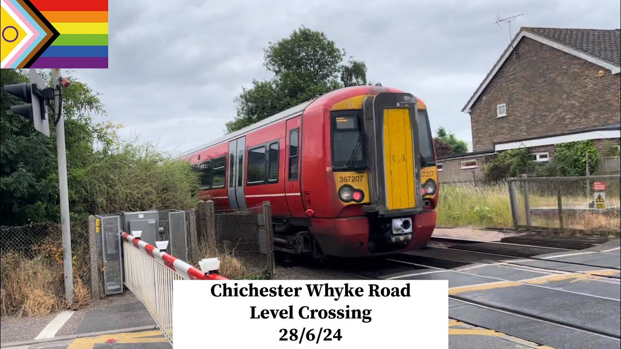 Chichester Whyke Road Level Crossing 28/6/24 🟢 - YouTube
