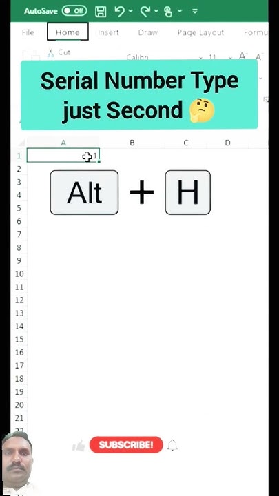 Serial number in Excel 💥 shortcut 💯💯 #excel #exceltech #excelworld #exceltips - YouTube