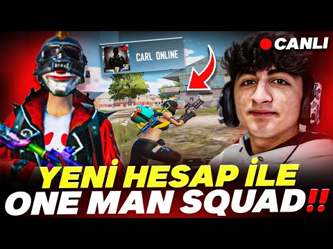 YENİ HESAPLA ONE MAN SQUAD! - PUBG MOBİLE