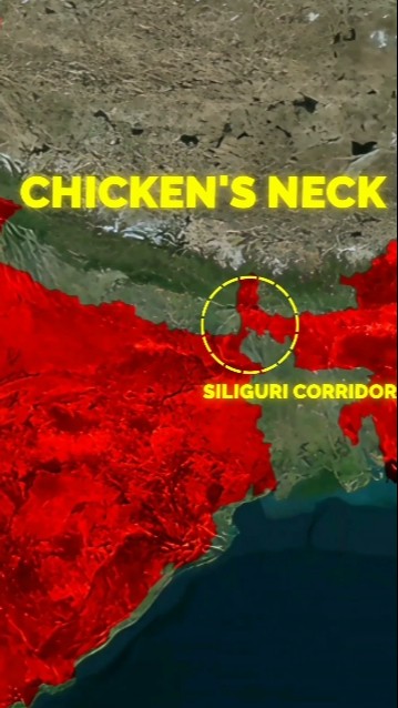Siliguri Corridor – Chicken Neck of India#100reasonstobeaproudindian # ...