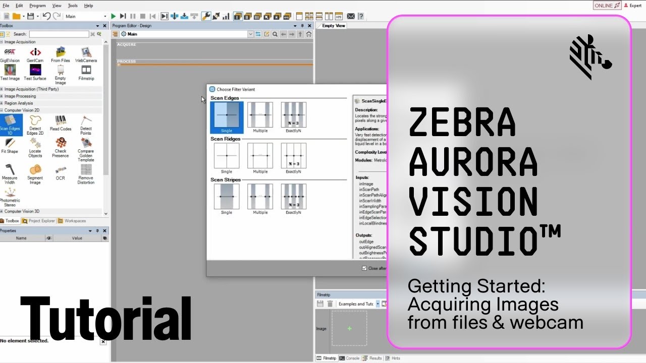Getting Started | Acquiring Images from Files & Webcam | Zebra - YouTube