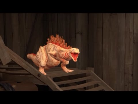 Godzilla Baby Creature falls down stairs [SFM]