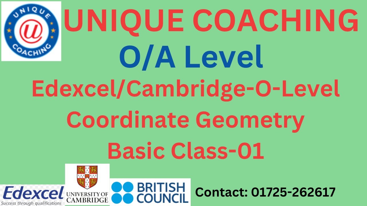 Edexcel/Cambridge-O-Level-Coordinate Geometry (Basic Class -01) - YouTube