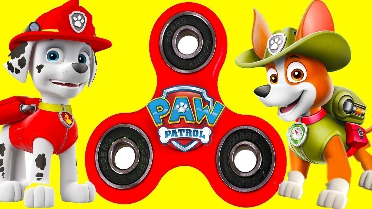 Fidget Spinner CHALLENGE with Skye and FRIENDS from Paw Patrol | Ellie ...
