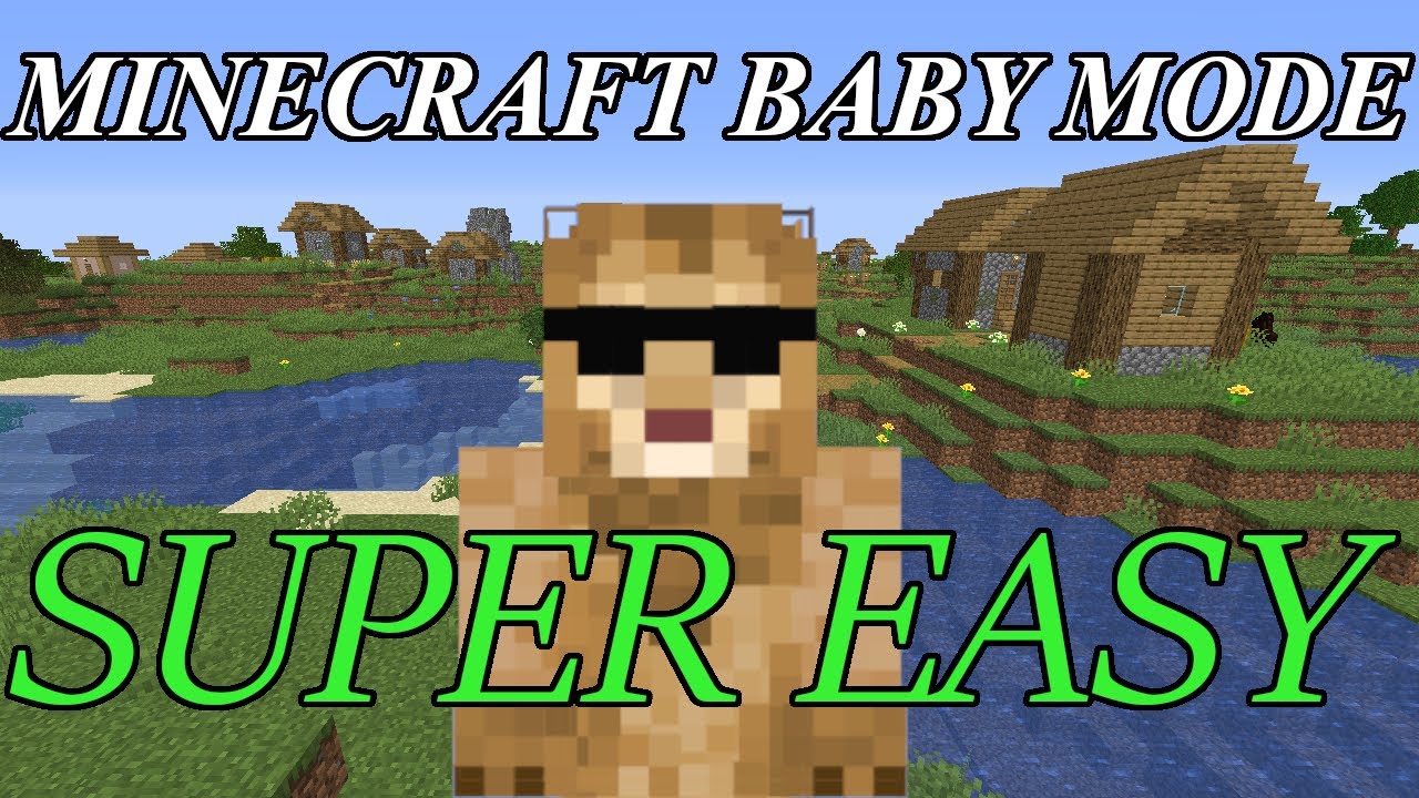 I Beat Minecraft On "BABY MODE" Difficulty (SUPER EASY) - YouTube