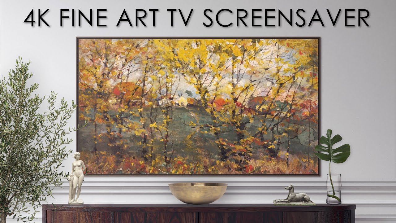 TV Art Screensaver | Autumn Fall Foliage | Vintage Art TV Background ...