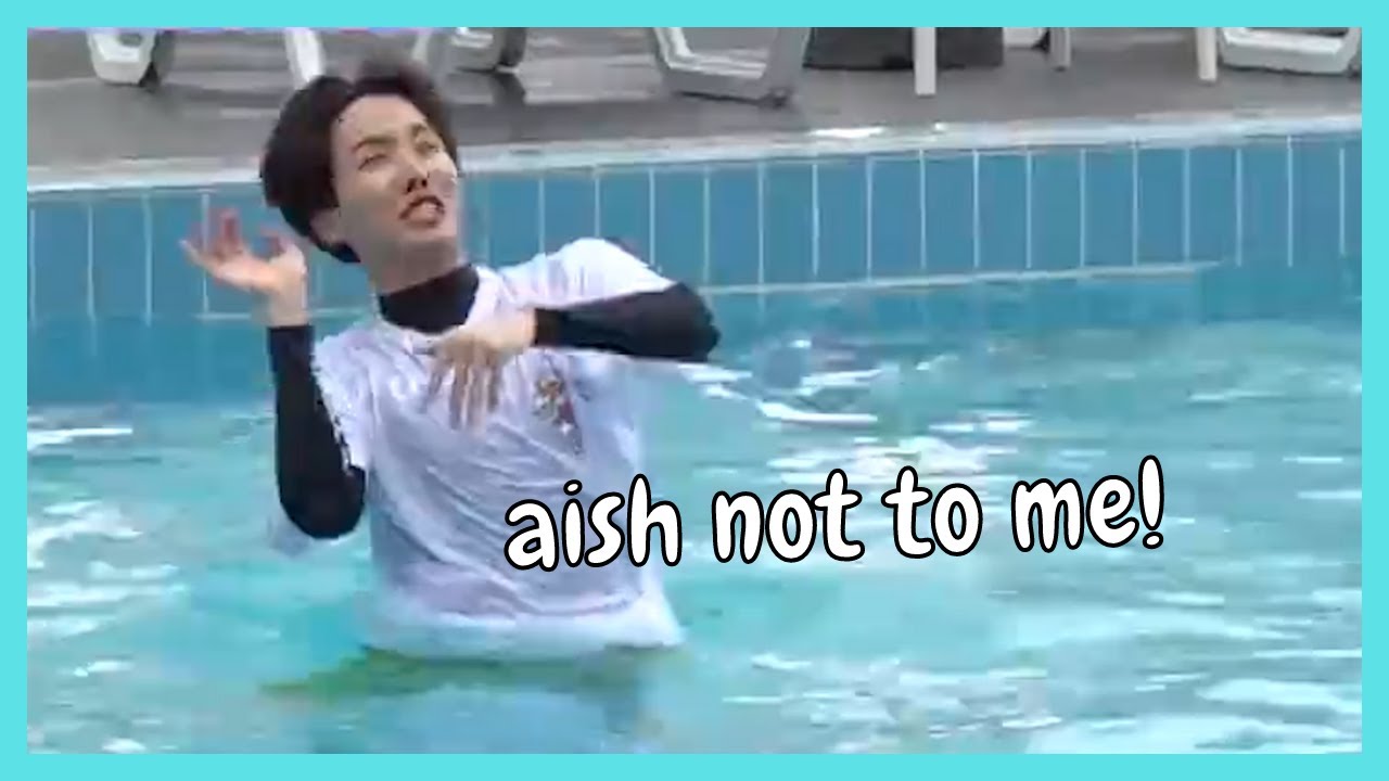 BTS playing water polo in a nutshell - YouTube