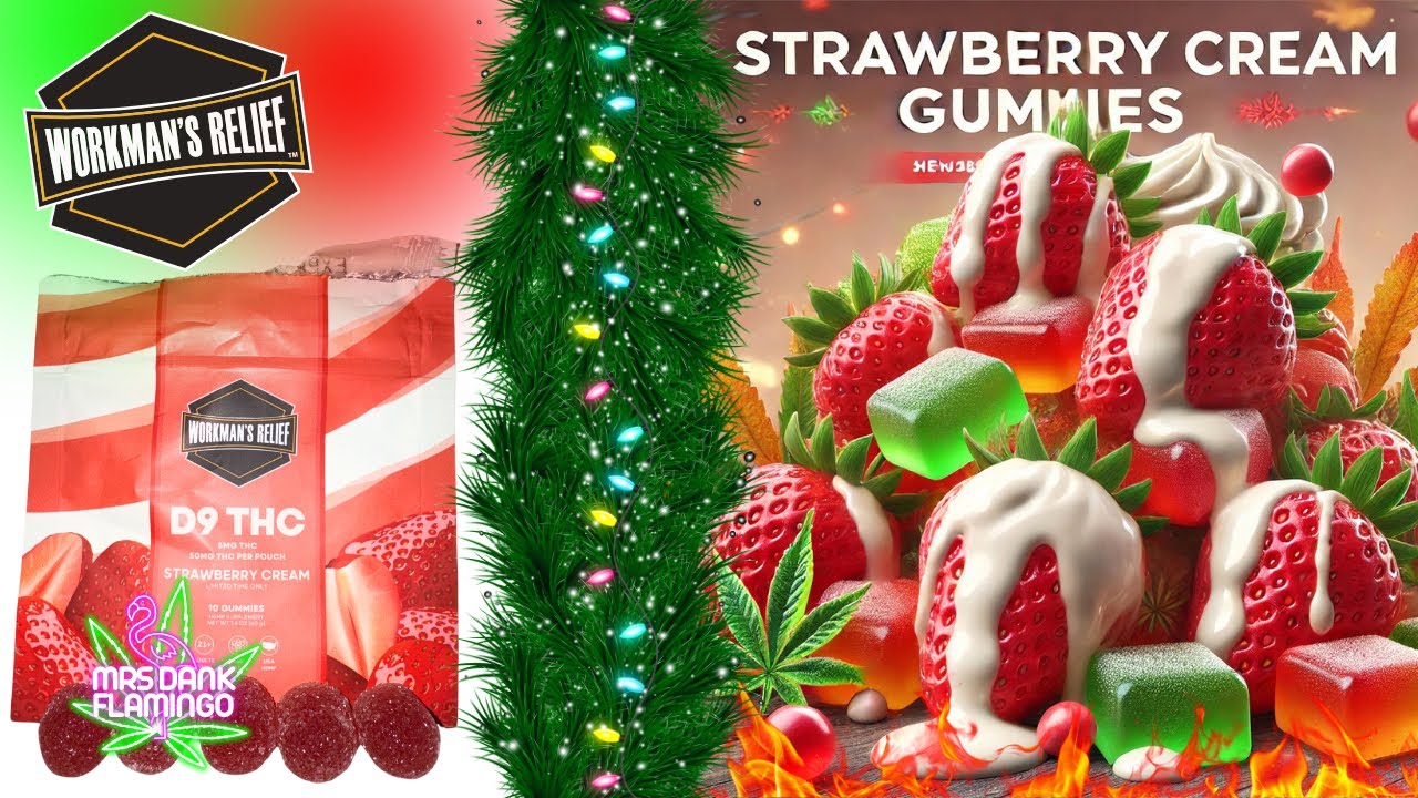 Trying Strawberry Cream D9 THC Gummies from Workman's Relief! Mrs Dank ...