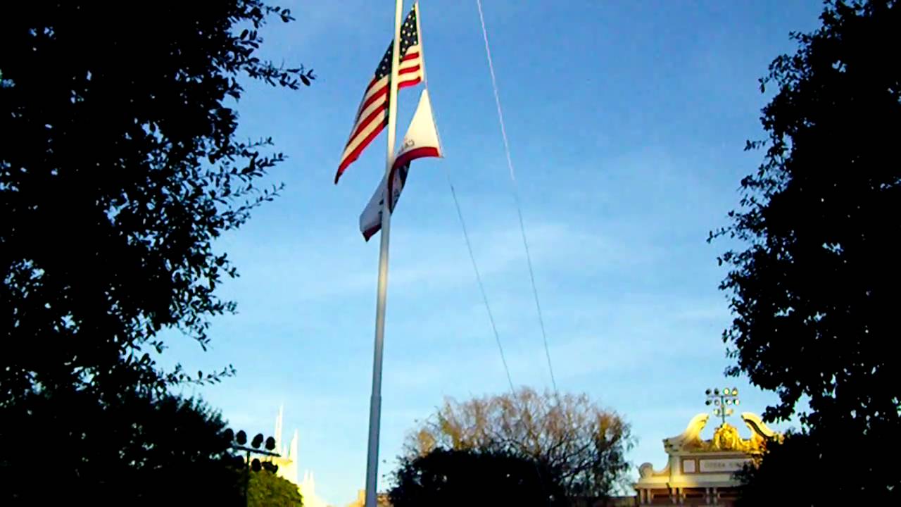 Flag Ceremony at Disneyland - YouTube