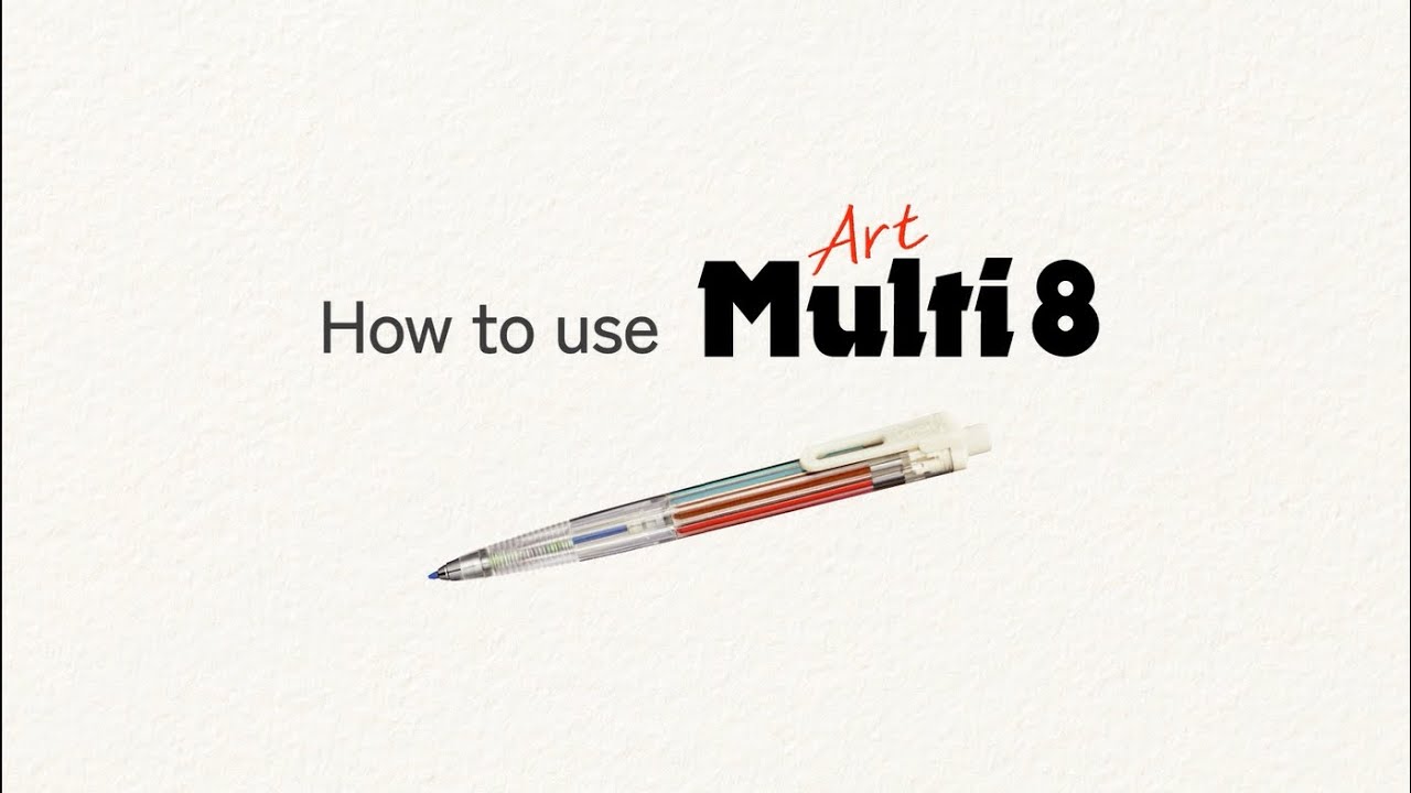 Art Multi8: Multi-colour Pencil - How to Use Instruction | Pentel - YouTube