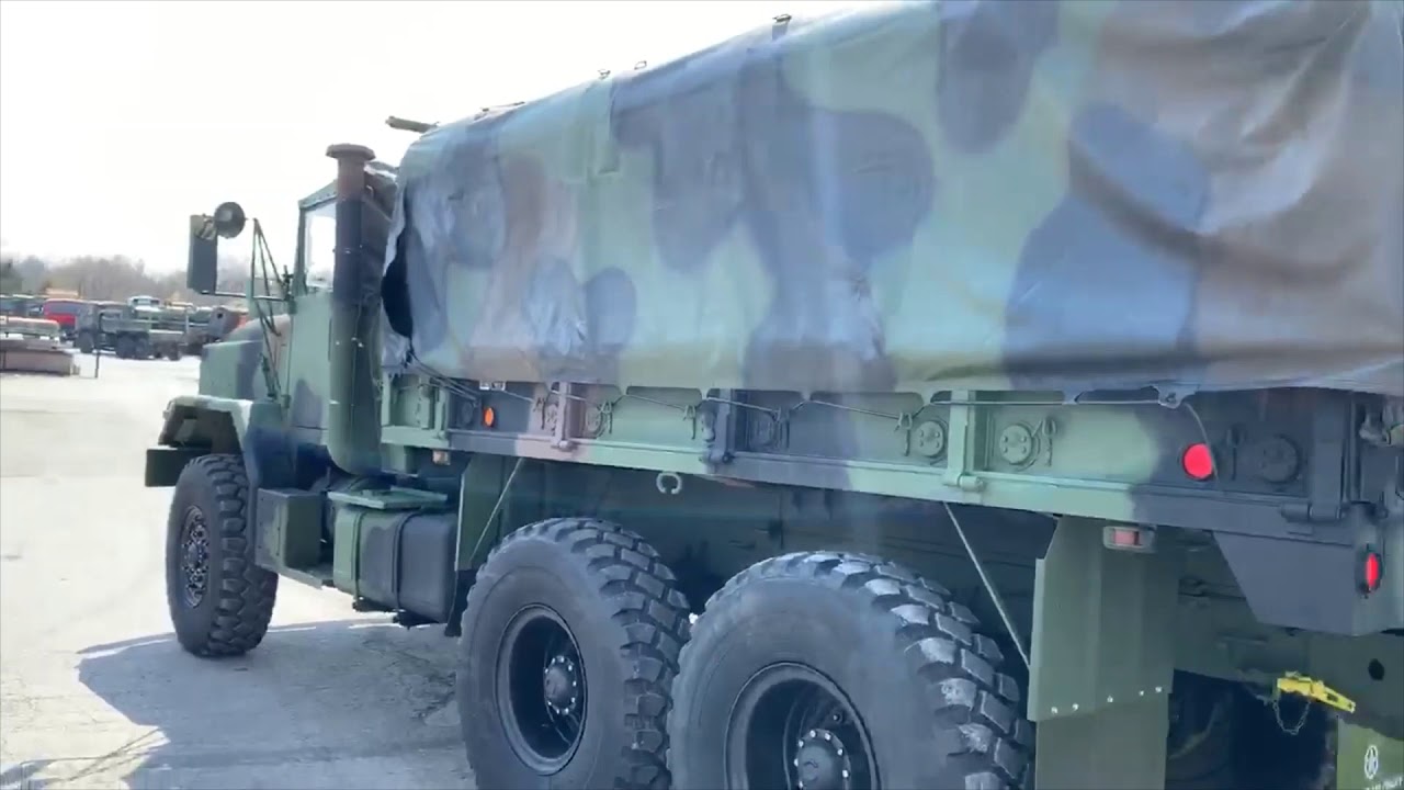 FOR SALE: 1985 M923A1 5 TON MILITARY 6 X 6 Cargo Truck - YouTube