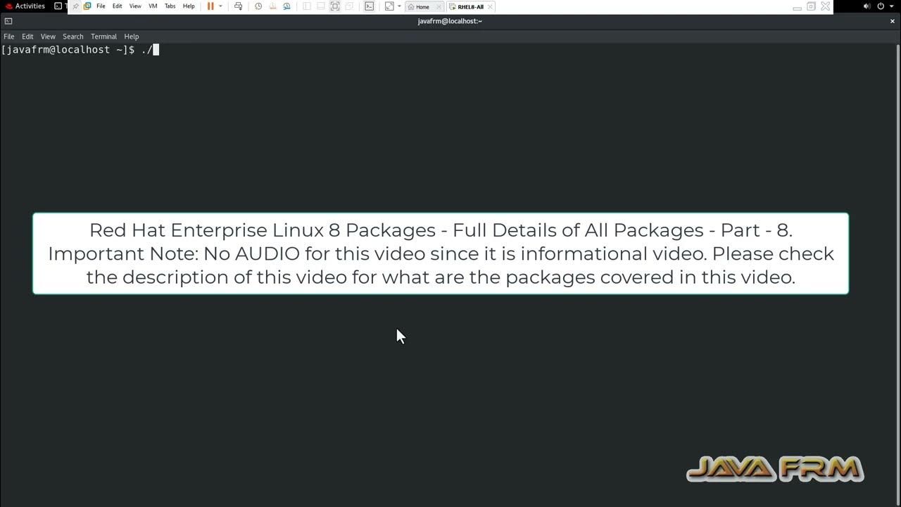 Red Hat Enterprise Linux 8 Packages - Full Details of All Packages - Part - 8 - YouTube