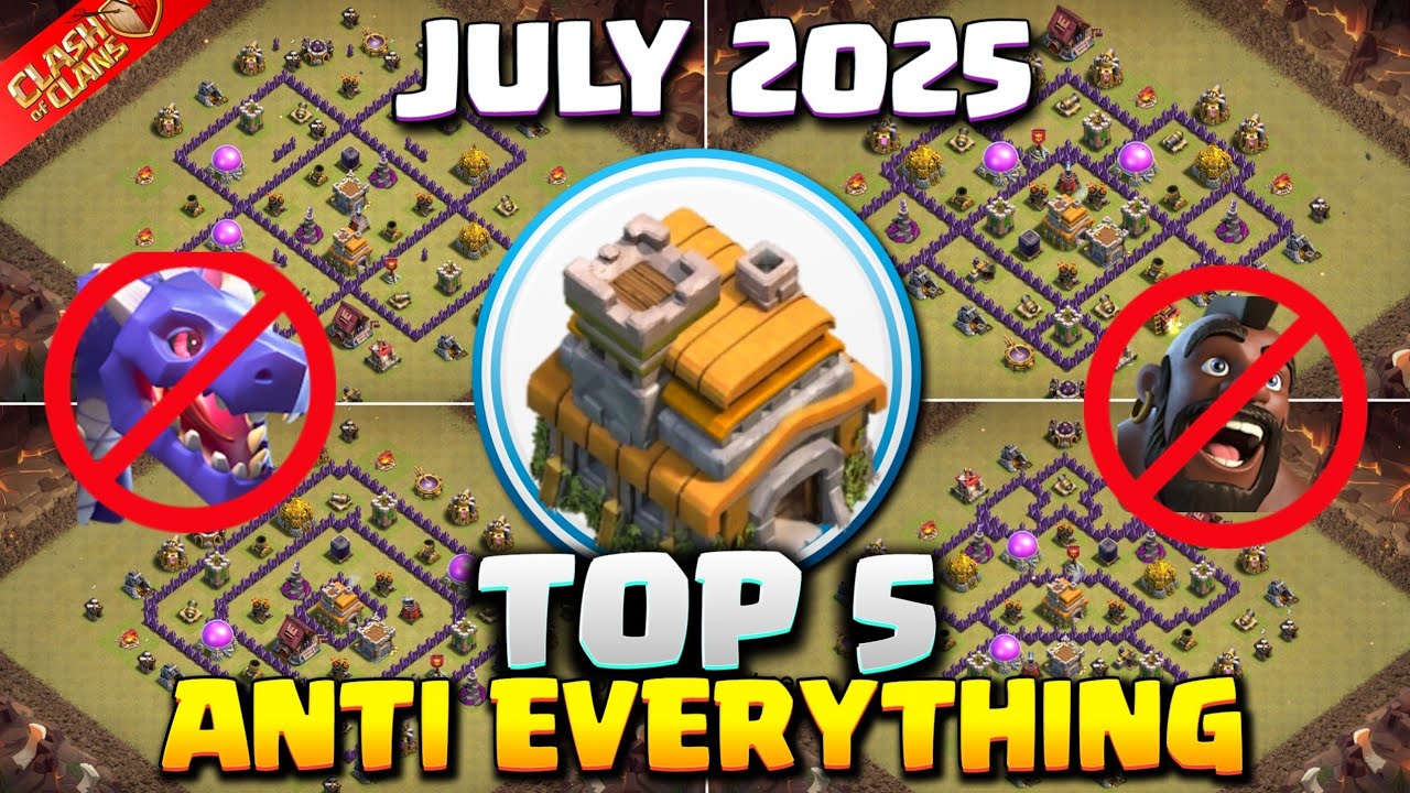 TOP 5! NEW BEST Town Hall 7 (TH7) Base Layout + Copy Link 2025 | TH7 ...