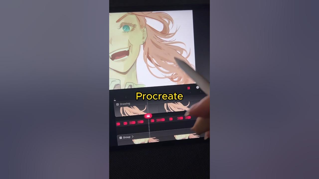 how to ANIMATE hair in Procreate Dreams #drawing #art #digitalart # ...