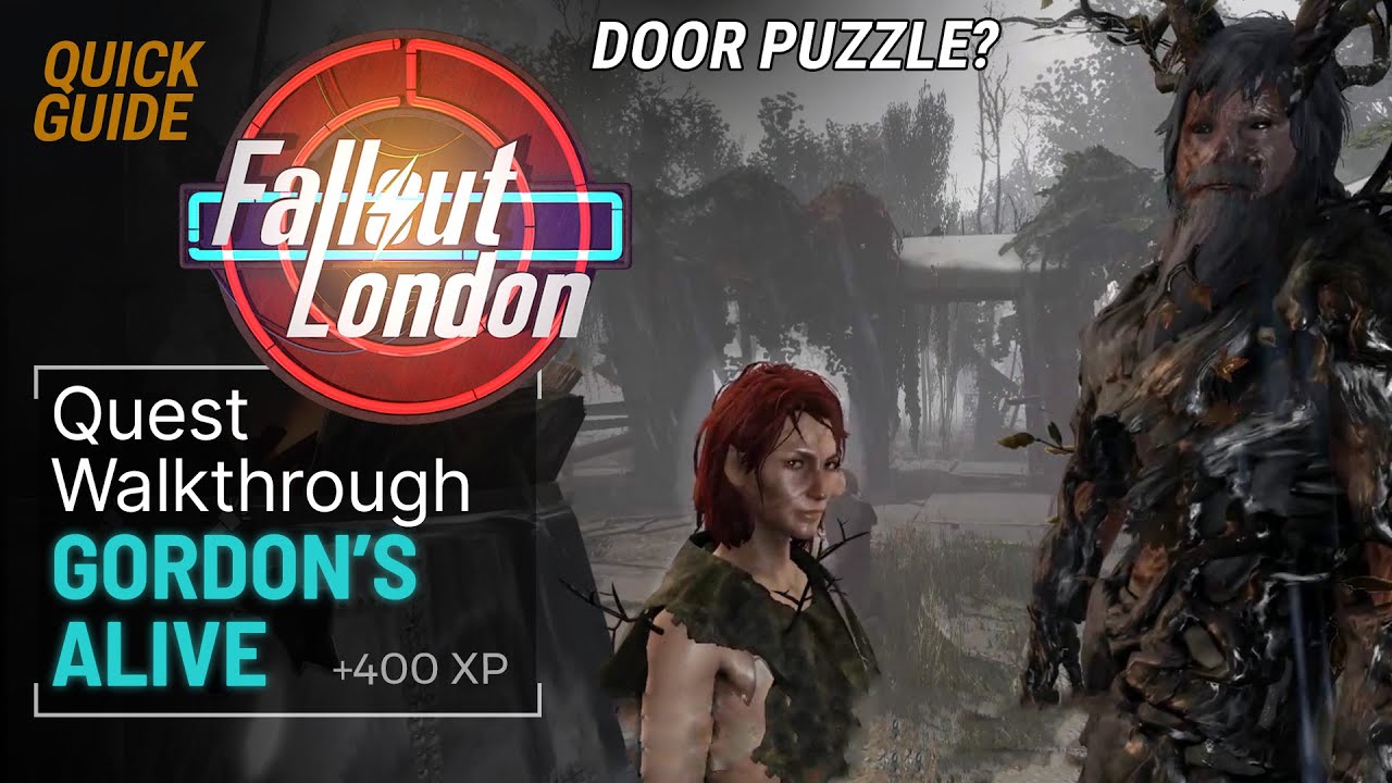 Fallout London Gordon's Alive Quest Walkthrough - Side Quest - YouTube