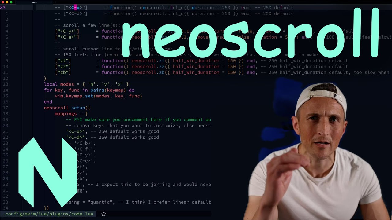Have You Tried Animated Scrolling in Neovim? - YouTube