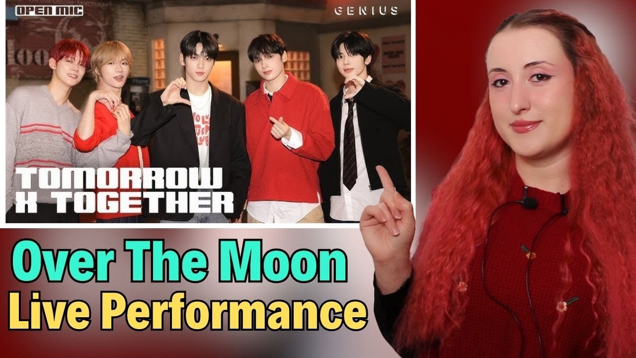 TXT "Over The Moon" (Live Performance) | Genius Open Mic Tepki | KPOP ...