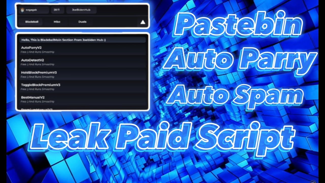 New Blade Ball Script Pastebin Auto Spam Auto Parry Youtube