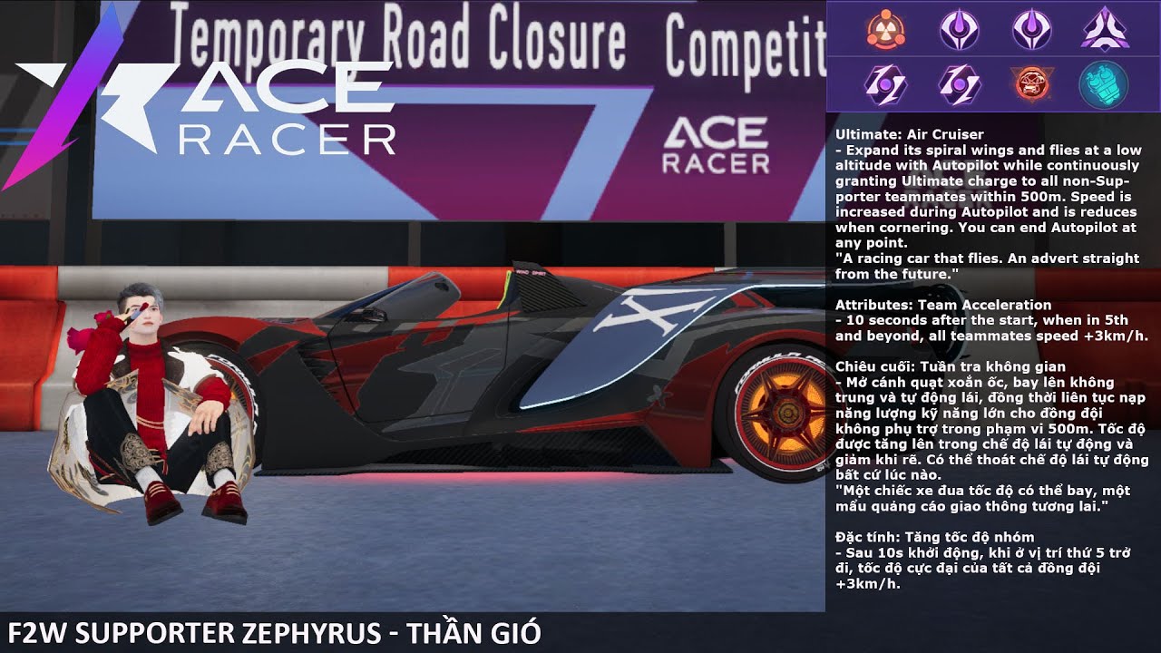 Zephyrus - Thần gió lv8 | Ace Racer | Master rank SS8 - YouTube