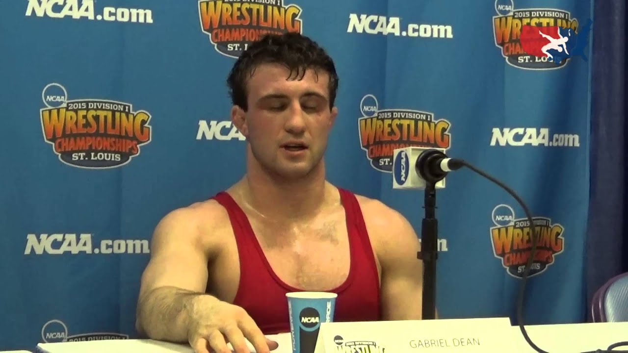 Gabe Dean (Cornell) after making 2015 NCAA Finals at 184 pounds - YouTube