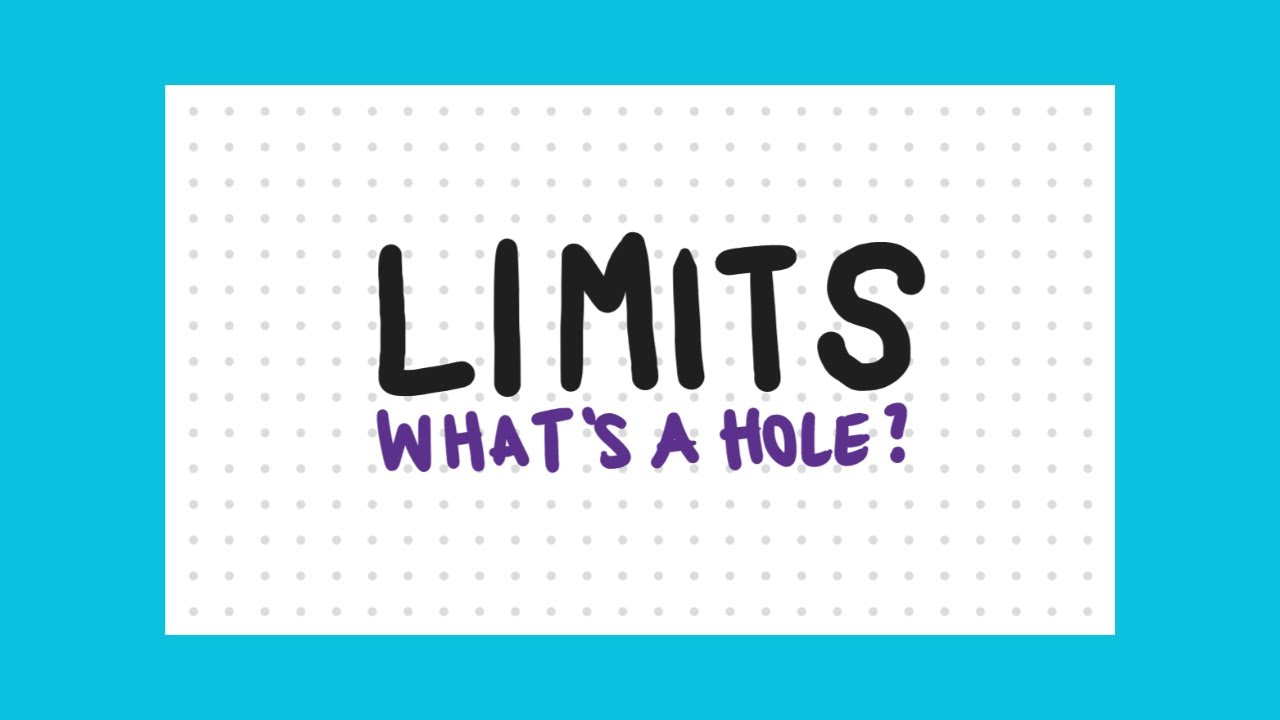 Calculus 1 - Limits: What's a Hole? - YouTube