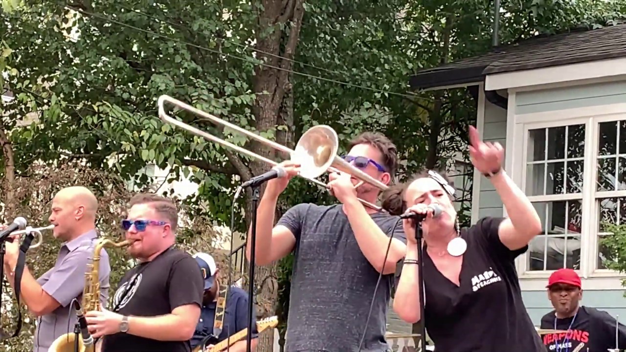 Wasted Potential Brass Band Oakhurst Porchfest 2019 - YouTube
