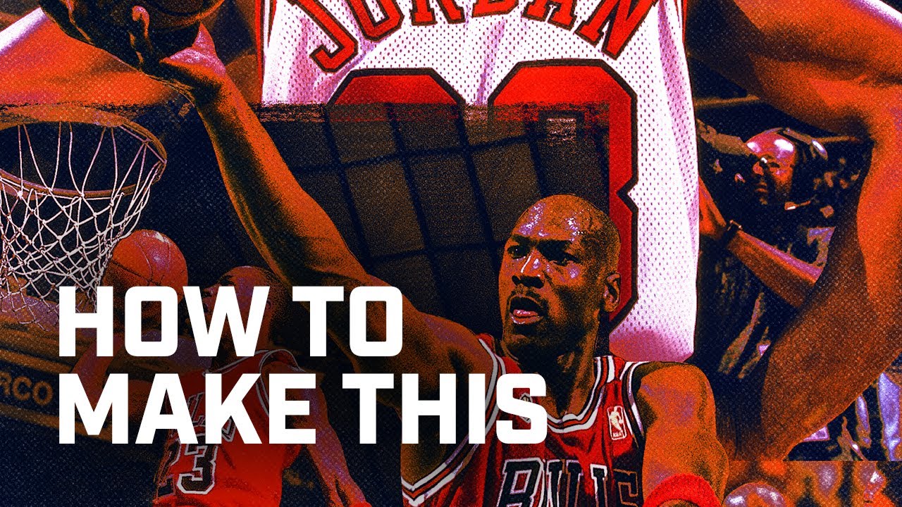 Michael Jordan Photoshop Breakdown (FREE PSD Included) - YouTube