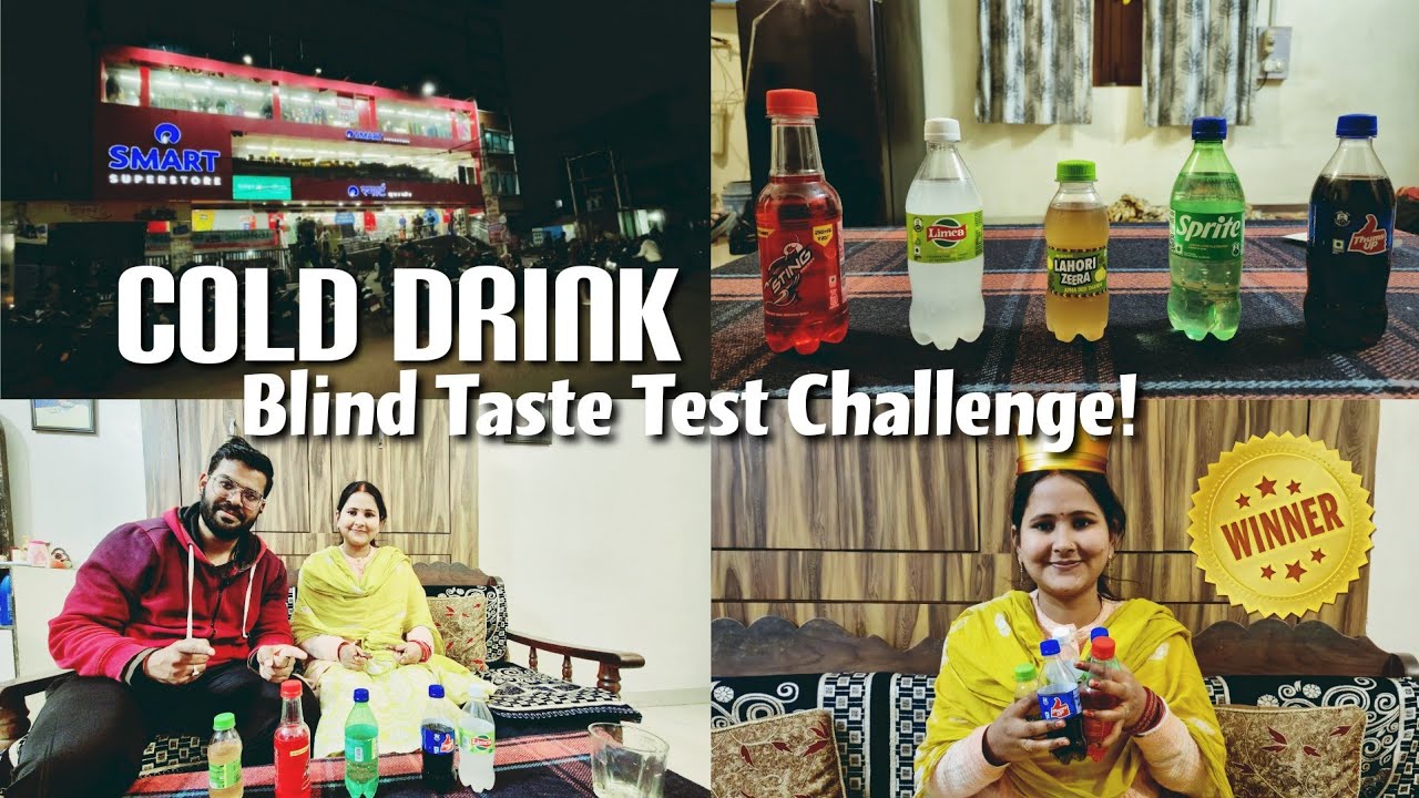 Cold Drink Blind Taste Test Challenge 🥤🔥 - YouTube