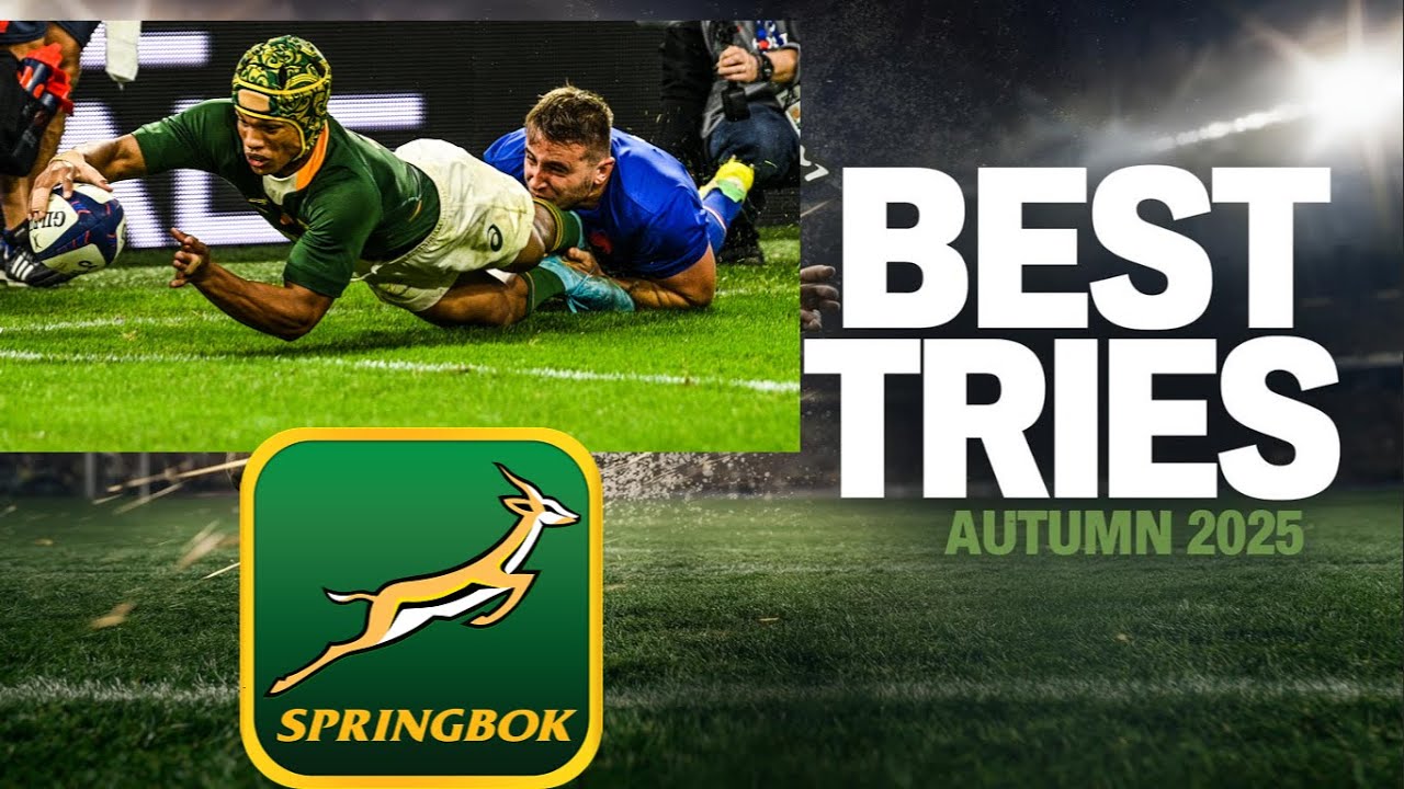 All the Best Springbok Tries of the Autumn Series 2025” vs Japan,France ...