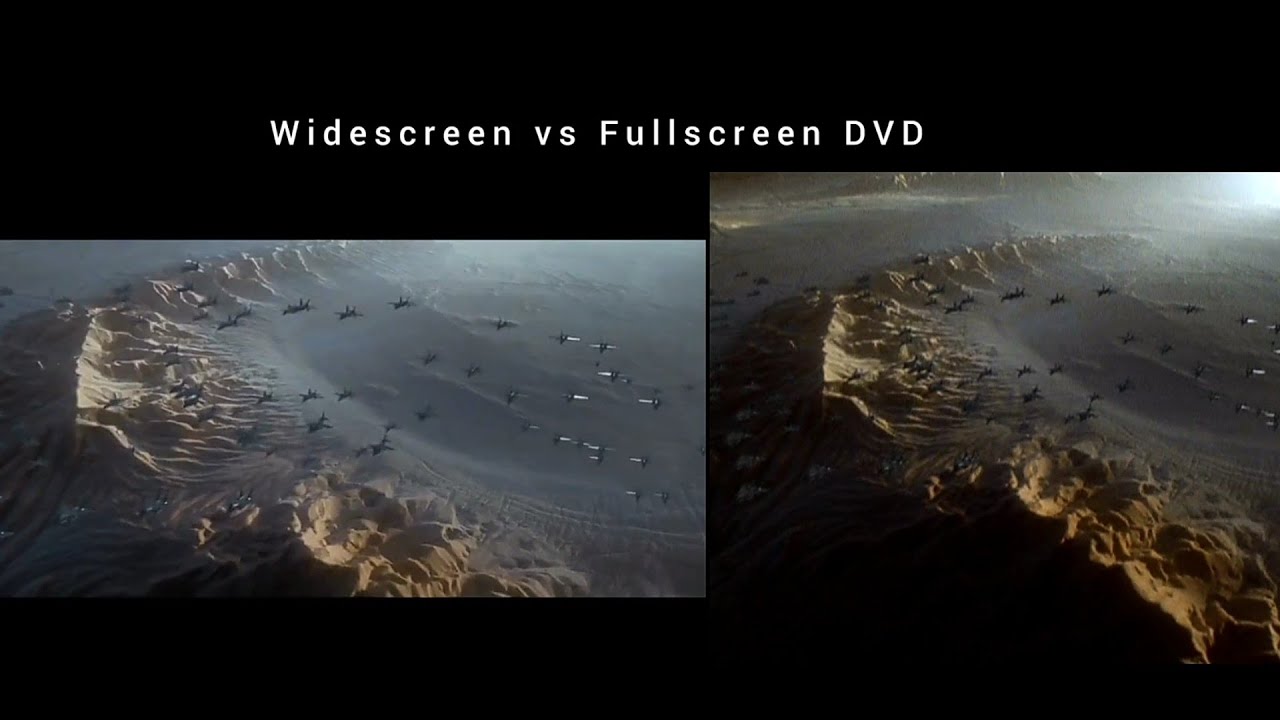 Independence Day 1996 widescreen vs fullscreen dvd aspect ratio ...