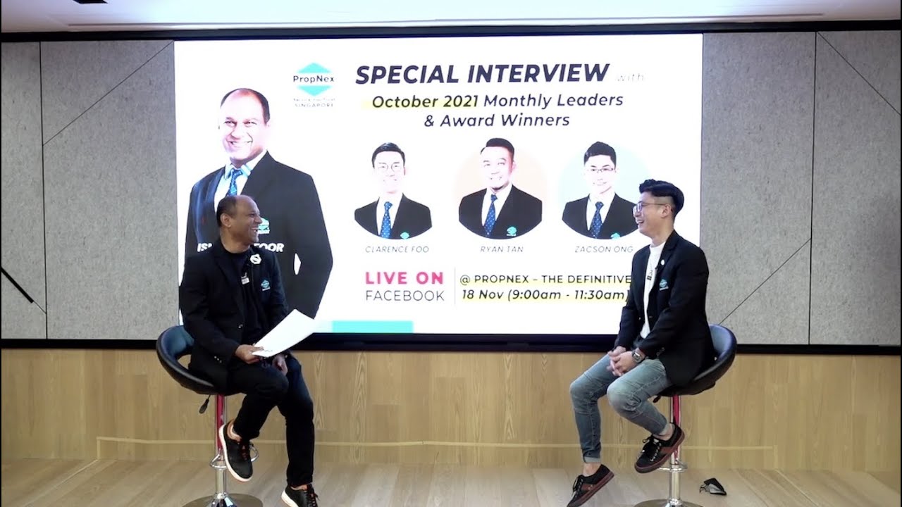 Special Interview by PropNex CEO Ismail Gafoor - Zacson Ong - YouTube