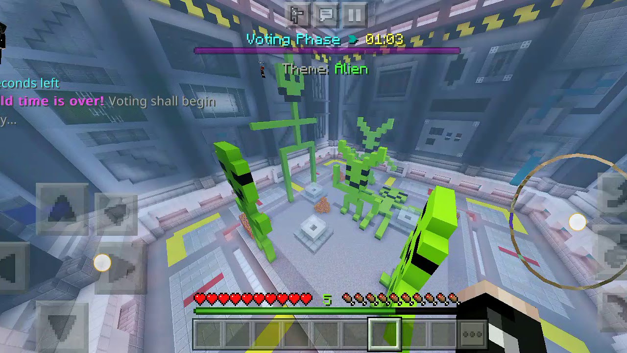 Minecraft pe | the hive | just build | alien | troll build - YouTube