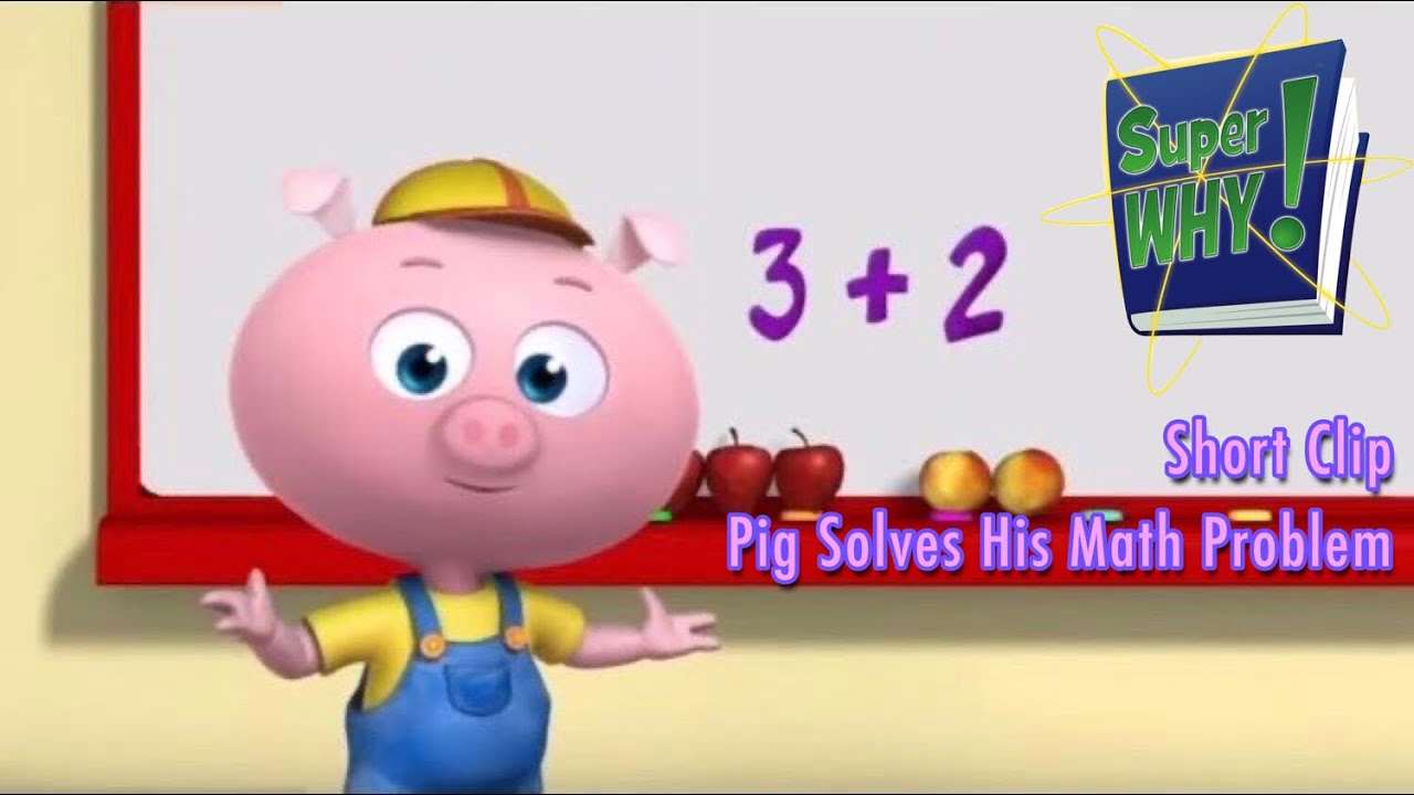 Super Why Short Clip in 4K Pig Solves His Math Problem - YouTube