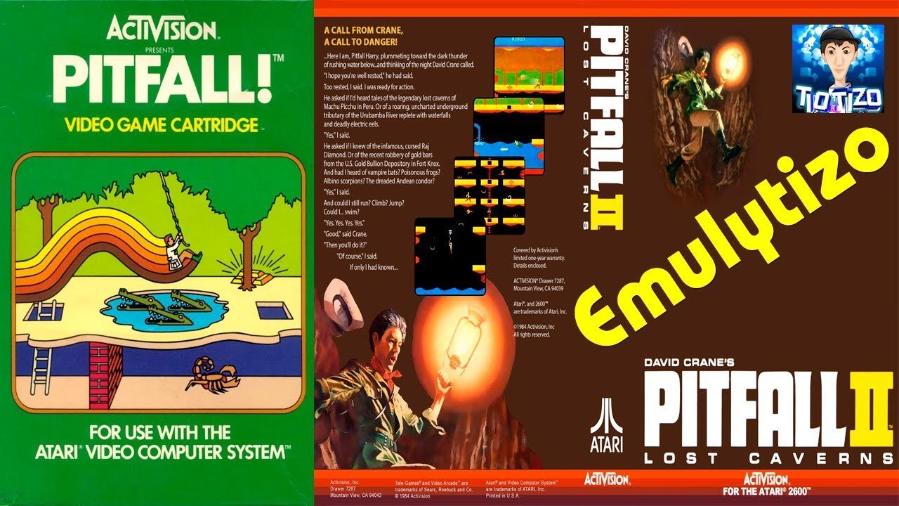 Pitfall 1 y 2 - Atari 2600 - Emulytizo - YouTube