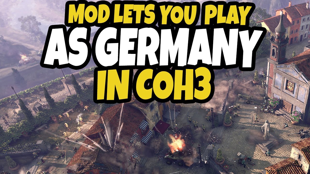 Mod allows you to play Germany in COH3 pre-alpha - YouTube