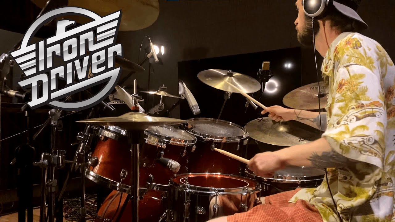 Iron Driver drums recording session - YouTube
