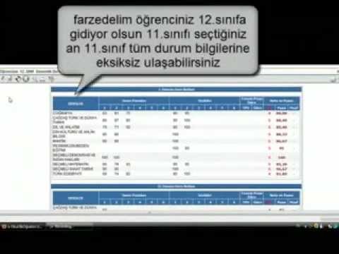 E Okul  - Veli Bilgilendirme Sistemi