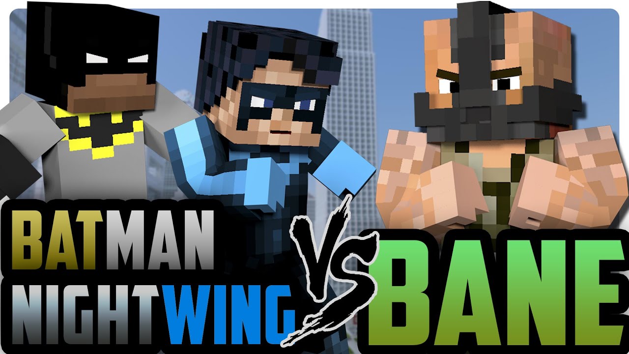 Minecraft Superhero: Batman and Nightwing vs Bane! - YouTube