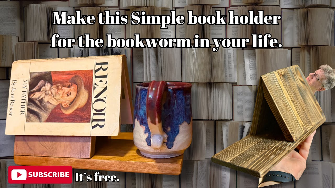 Making a simple book holder - YouTube