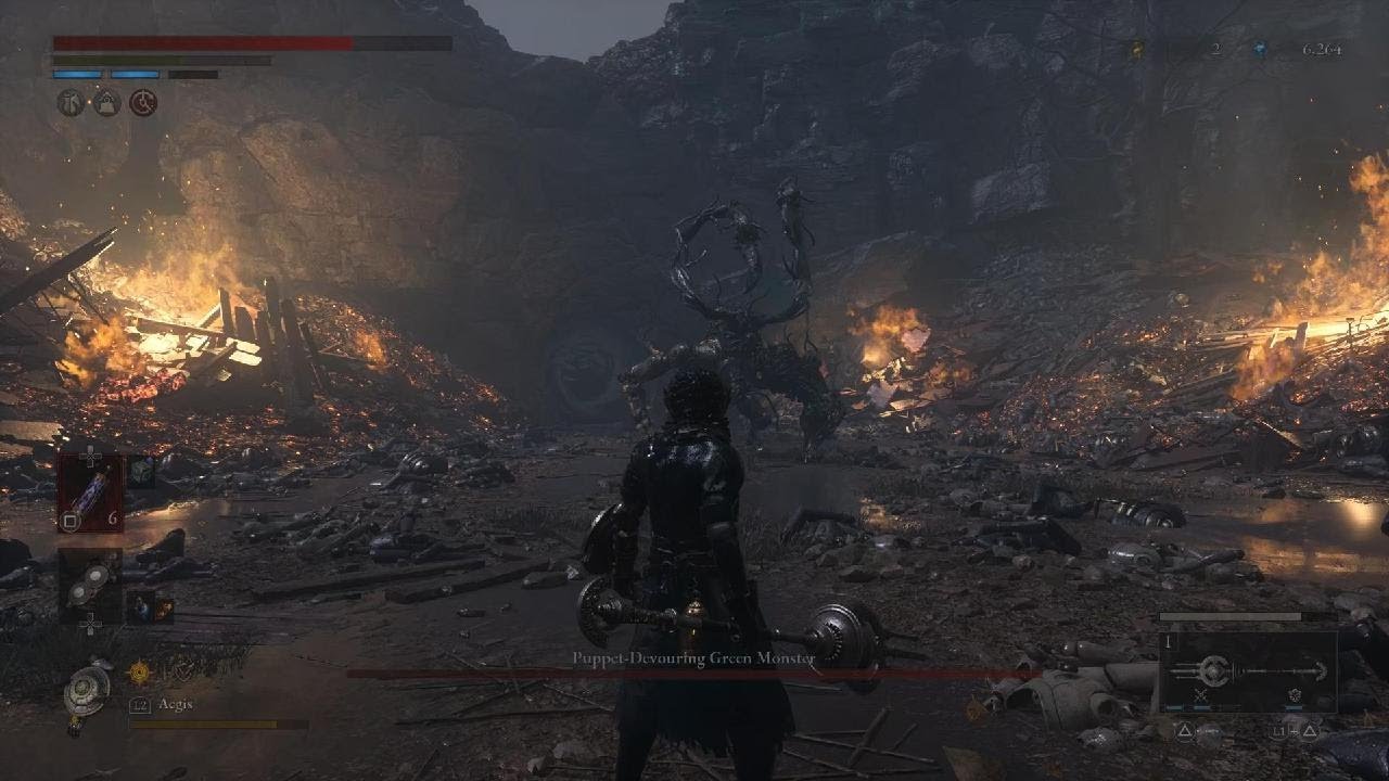 Puppet Devouring Green Monster - YouTube