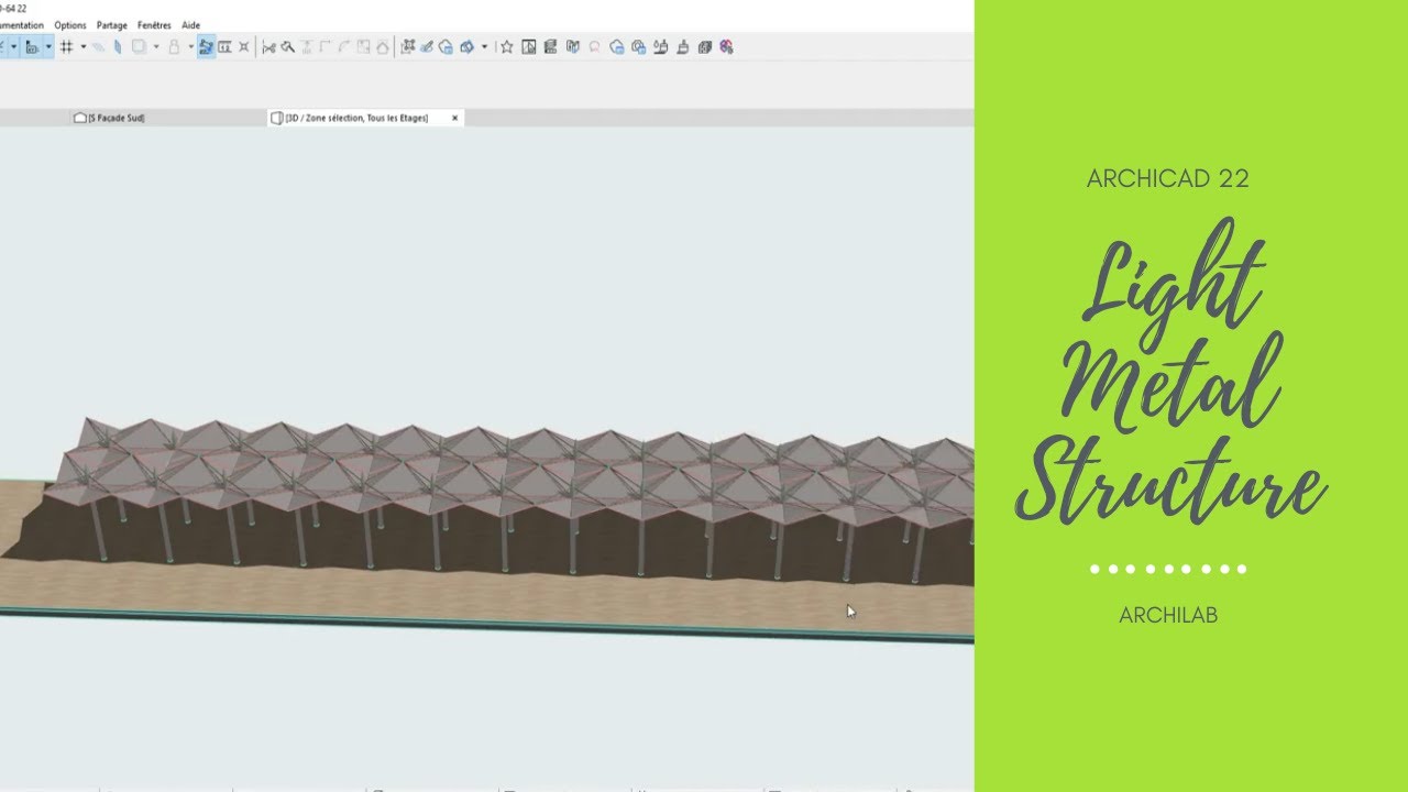 Archicad 22 | Light Metal Structure - YouTube
