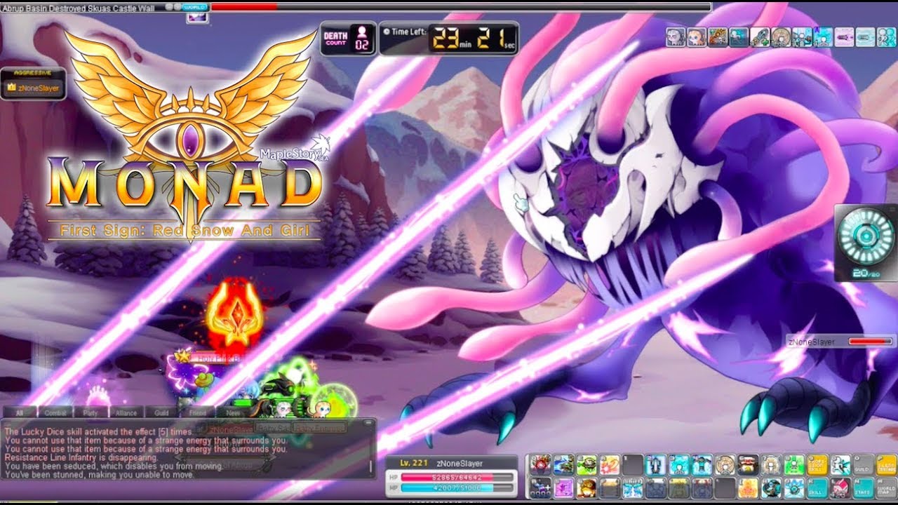 MapleStory Monad | Battle against Hentai Tentacle Monster - YouTube