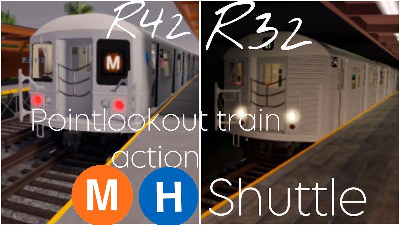 Roblox MTA point look out subway System action R42 M train and R32 H ...