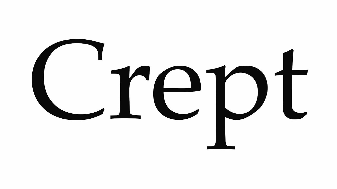 How to Pronounce Crept - YouTube