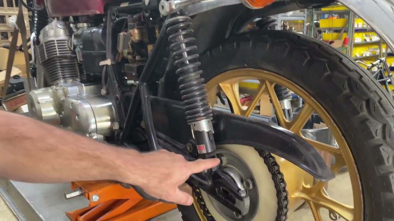 BOGE SHOCKS HONDA CB750 VINTAGE FOR SALE JOHNNYS - YouTube