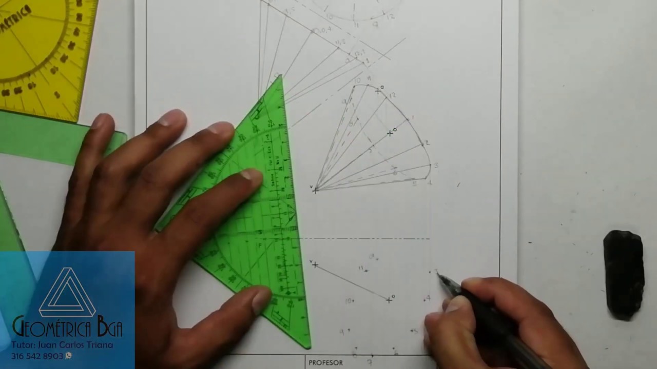 # 87 Cono Circular Recto - Geometria Descriptiva ️📐 - YouTube
