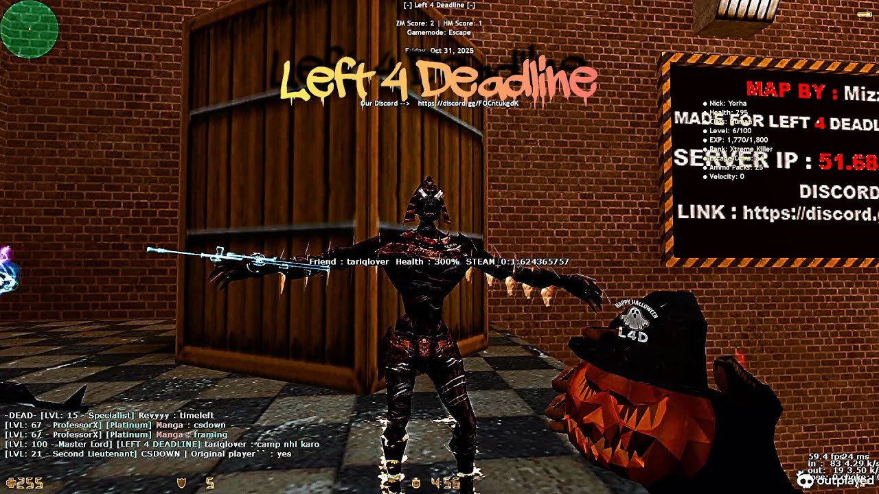 Left 4 Deadline I Zombie Escape map ze_nature_escape_l4d - YouTube