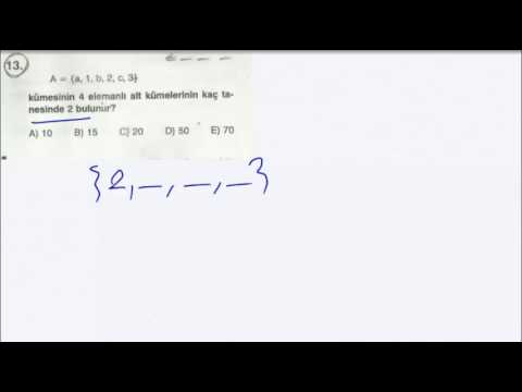 Matematikcafe Ygs matematik kümeler soru çözümü
